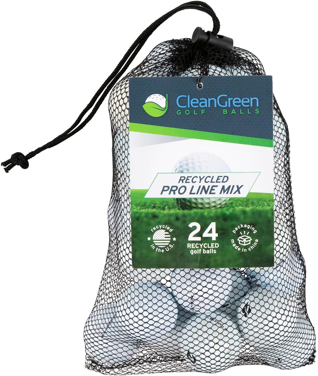 Affordable Proline Golf Balls 24-Pack - Clean Green Golf Balls