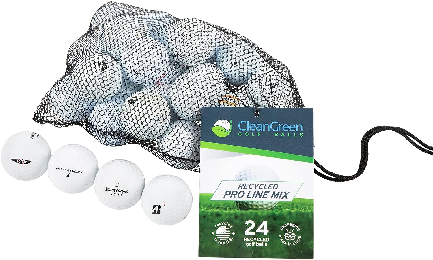 Affordable Proline Golf Balls 24-Pack - Clean Green Golf Balls