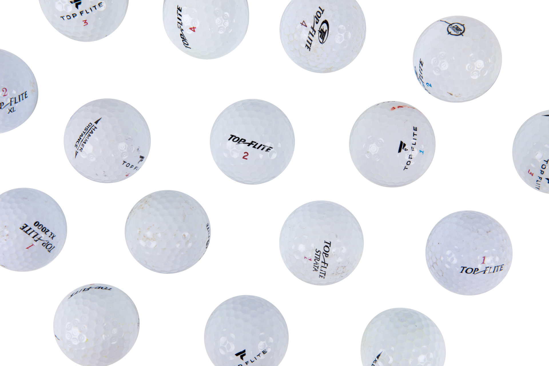 48 Top-Flite Golf Ball Mesh Bag Mix – Clean Green Golf Balls